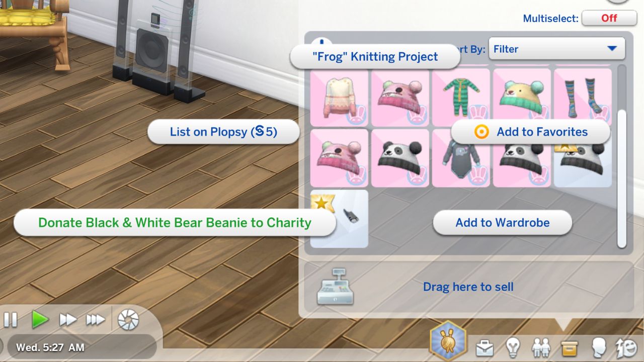 How to Donate Knit Items to Charity in The Sims 4 - Simming Simplified