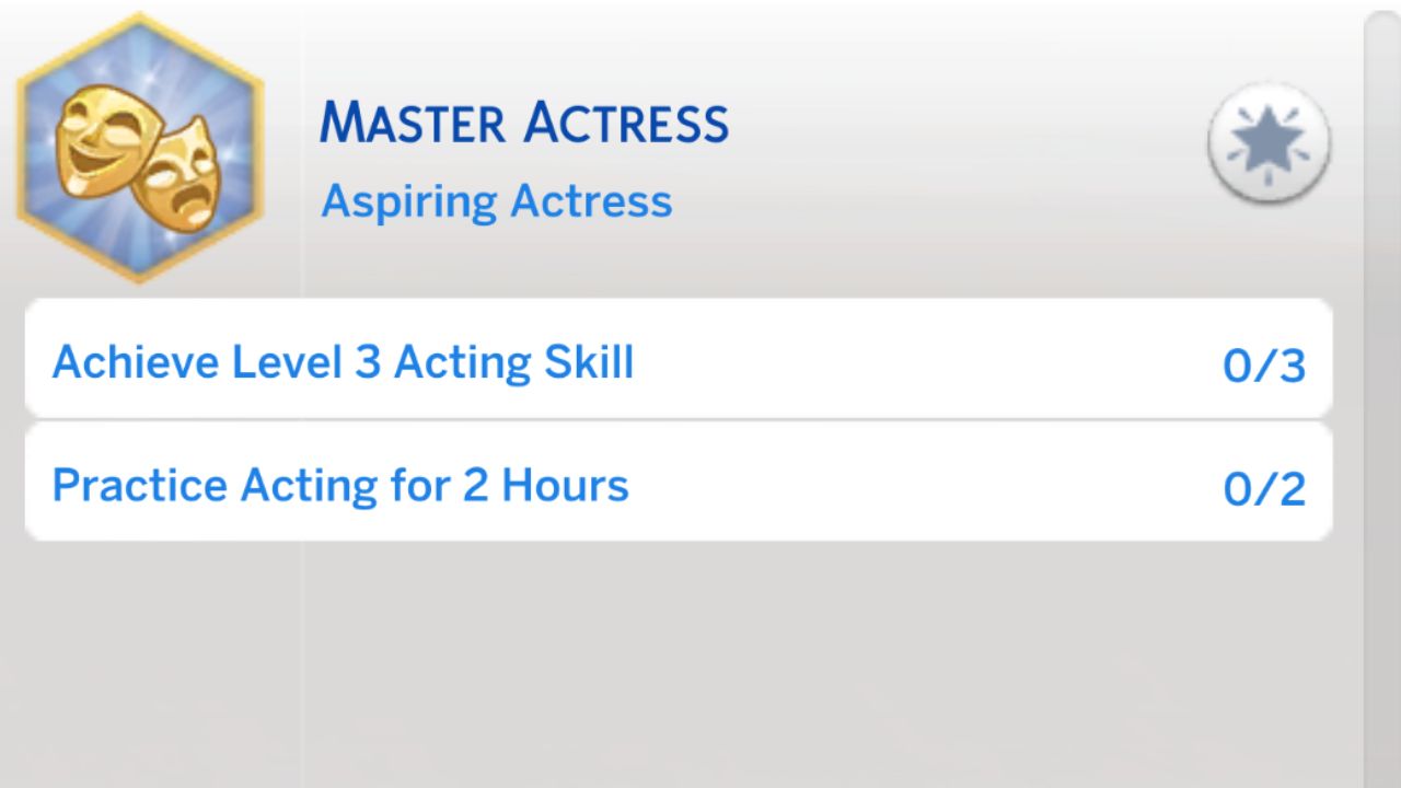 The Sims 4 Master Actor or Actress Aspiration - Simming Simplified