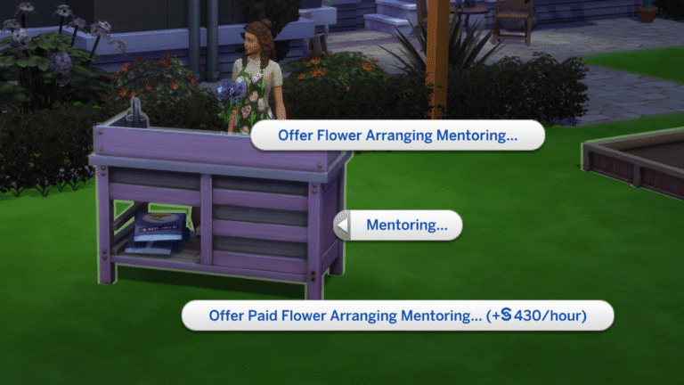 How to Gain The Flower Arranging Skill in The Sims 4 - Simming Simplified