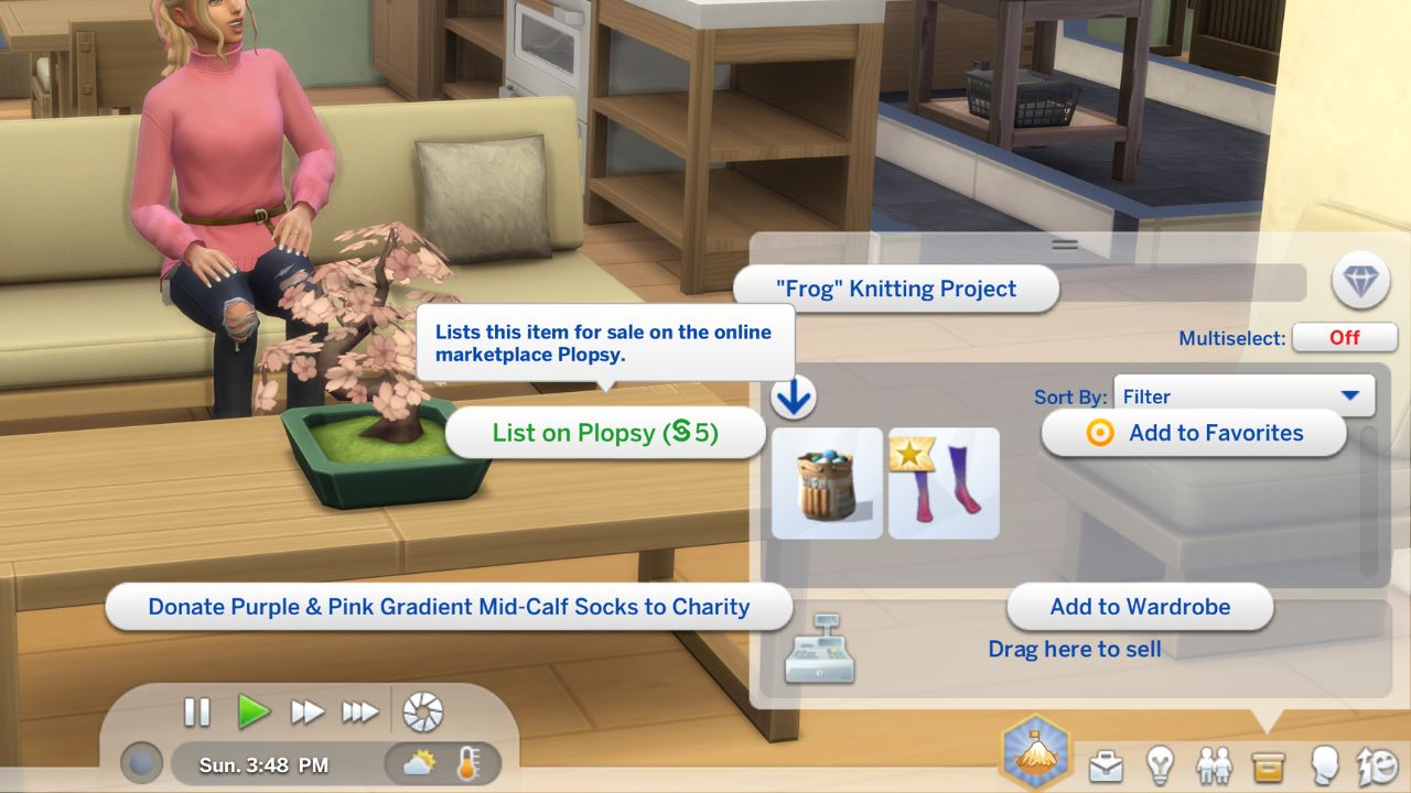 How to Gain The Knitting Skill in The Sims 4 - Simming Simplified