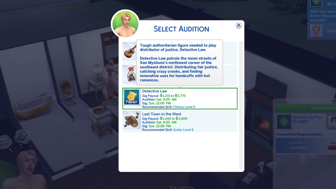 How to Earn Gold in a TV Acting Gig in The Sims 4 - Simming Simplified