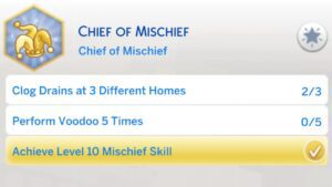 The Sims 4 Chief of Mischief Aspiration - Simming Simplified