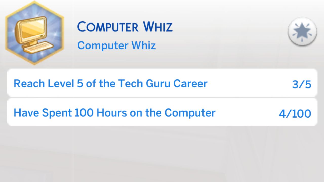 The Sims 4 Computer Whiz Aspiration - Simming Simplified