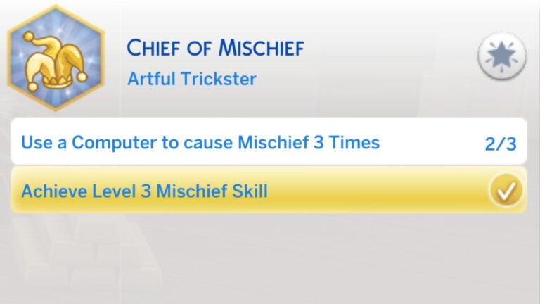 The Sims 4 Chief of Mischief Aspiration - Simming Simplified