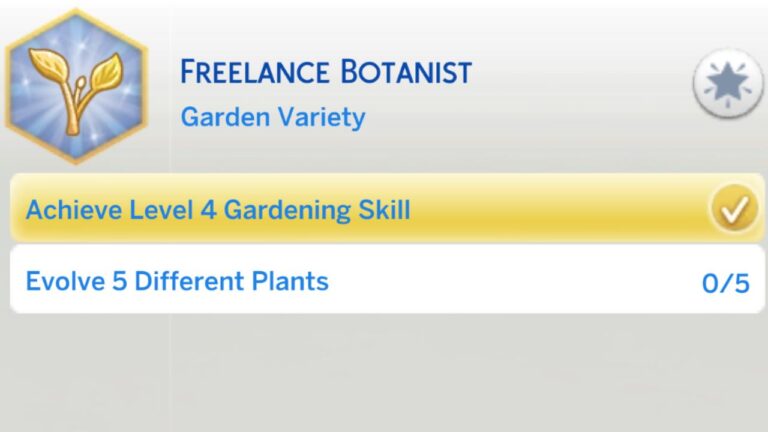 The Sims 4 Freelance Botanist Aspiration - Simming Simplified