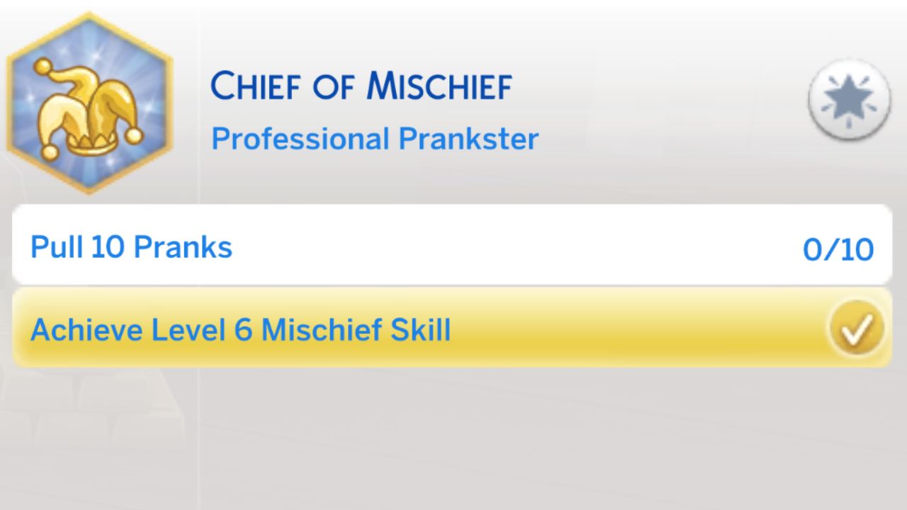 The Sims 4 Chief of Mischief Aspiration - Simming Simplified