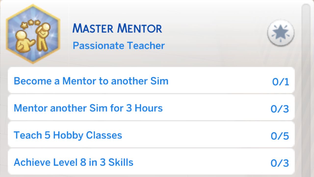 The Sims 4 Master Mentor Aspiration - Simming Simplified