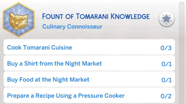 The Sims 4 Fount of Tomarani Knowledge Aspiration - Simming Simplified
