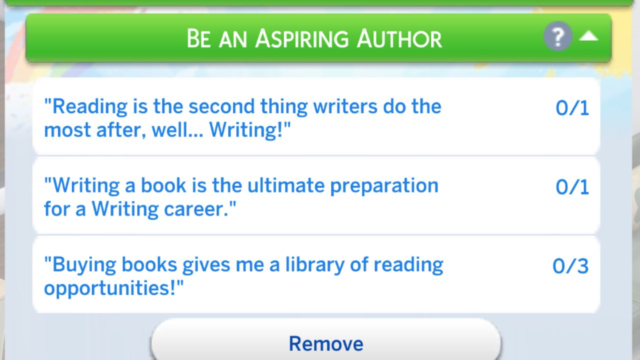 The Sims 4 Be an Aspiring Author Formative Moment - Simming Simplified