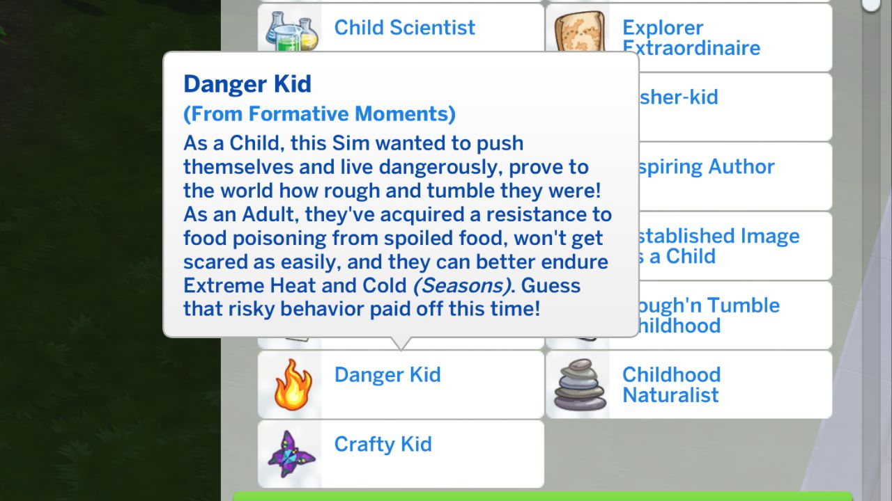 The Sims 4 Live Dangerously Formative Moment - Simming Simplified