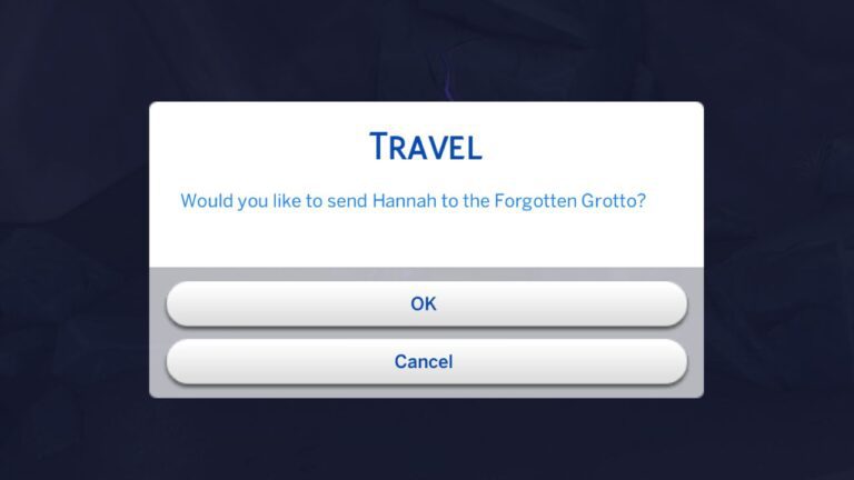 How to Go to Forgotten Grotto in The Sims 4 - Simming Simplified