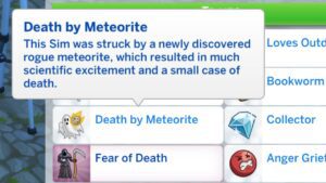 How to Get Death by Meteorite in The Sims 4 - Simming Simplified