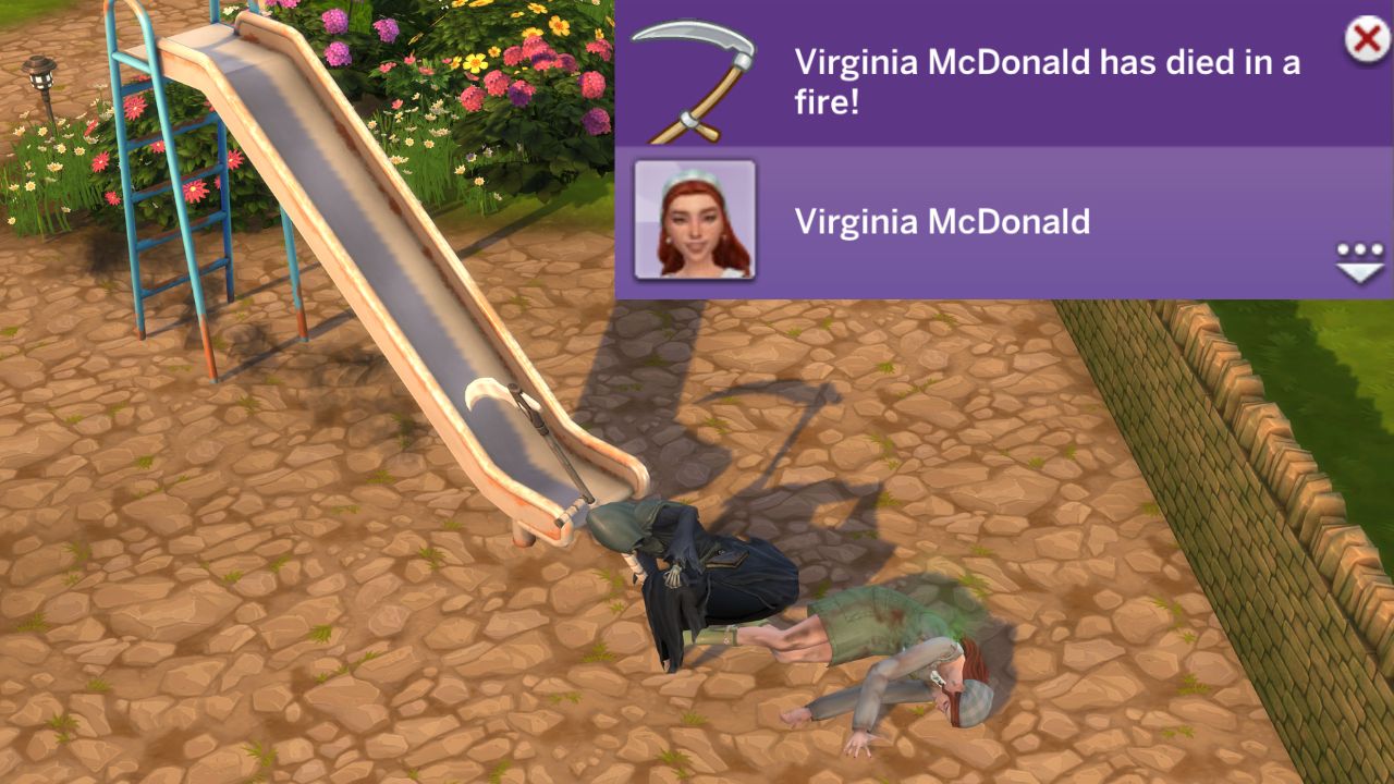 How to Get Death by Burning Hot Slide in The Sims 4 - Simming Simplified