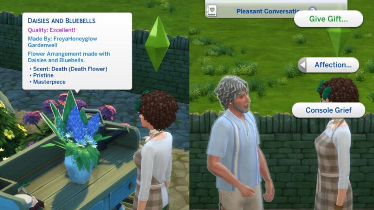 How to Get Death by Scented Flower Arrangement in The Sims 4 - Simming ...