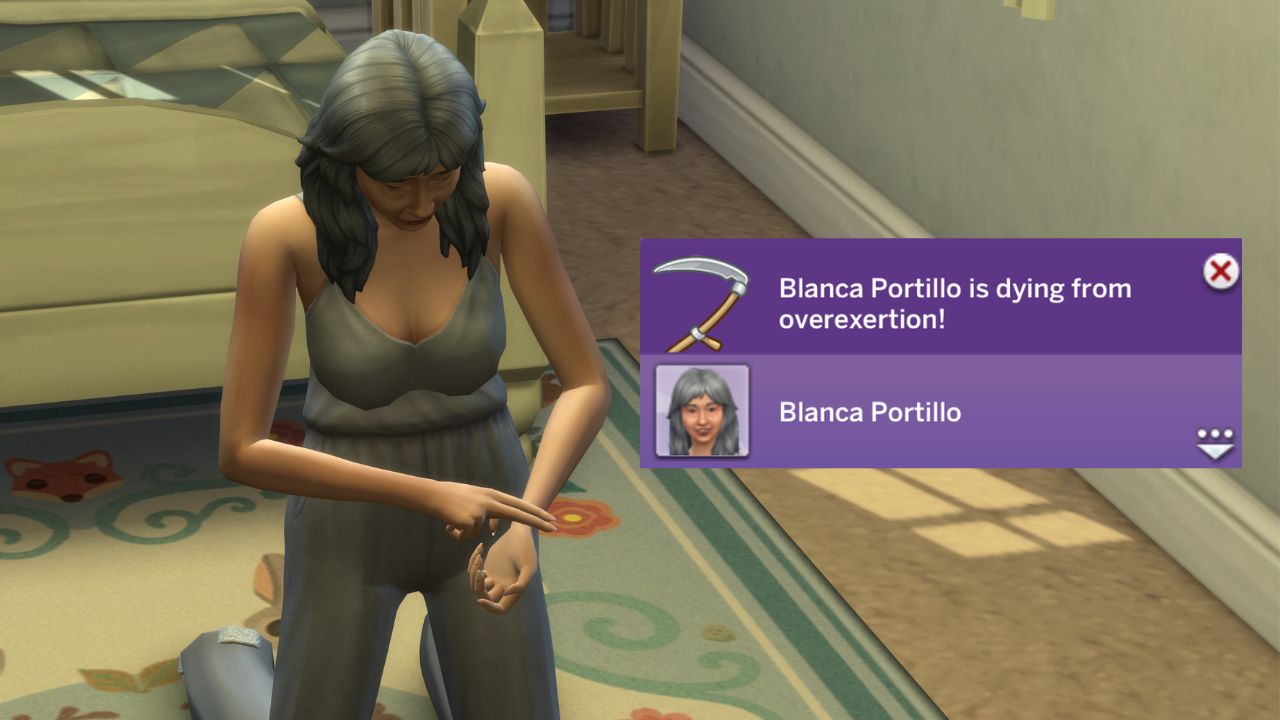 How to Get Death by Overexertion in The Sims 4 - Simming Simplified